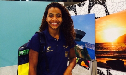 Lorena Borges chega à Rússia com Seleção Brasileira - Flamengo